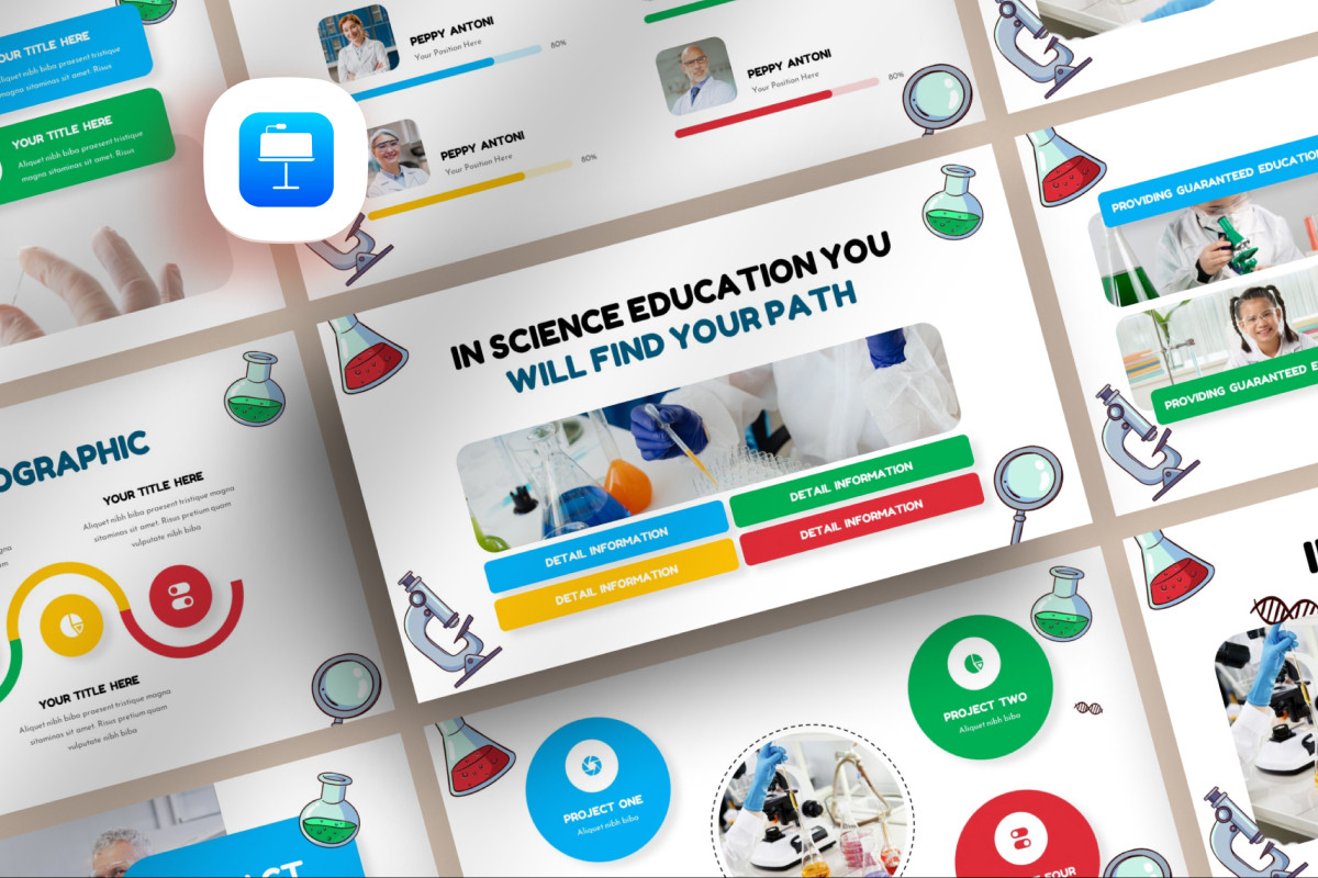 Decorative Science Education Keynote Template | Nulivo Market